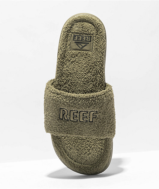 Reef One Chill Olive Slide Sandals | Zumiez