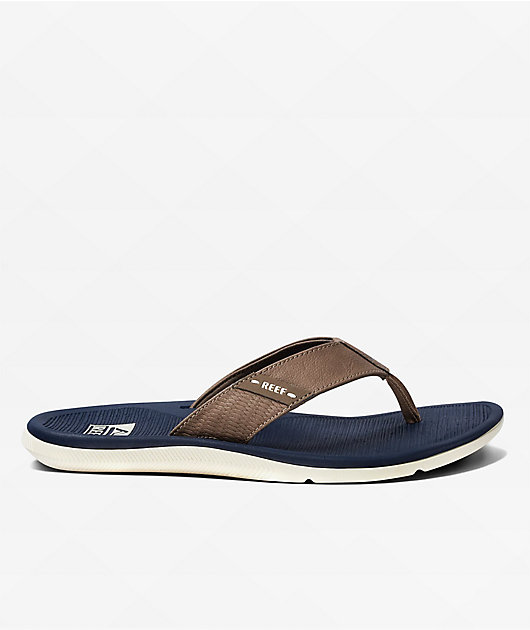 Reef Santa Ana Navy & Khaki Sandals | Zumiez