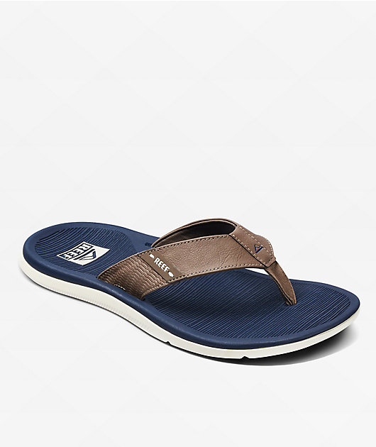 Reef Santa Ana Navy & Khaki Sandals | Zumiez