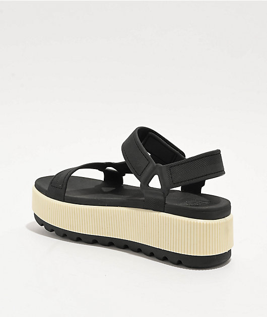 Reef Water Rem Higher Black Vintage Platform Sandals | Zumiez