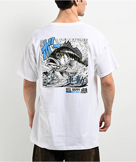 Reel Happy Co. The Chase White T-Shirt | Zumiez