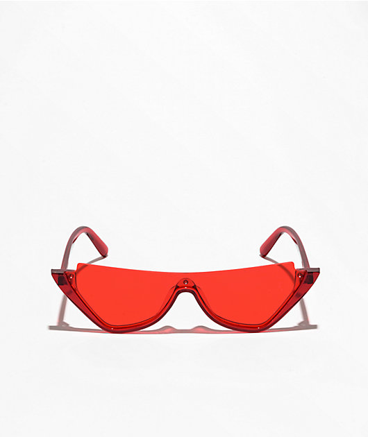 Retro Pointe Red Cat Eye Sunglasses | Zumiez