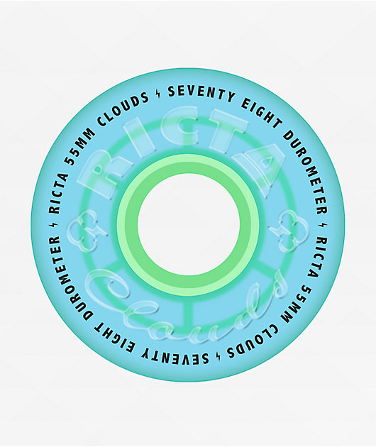Ricta Clouds 55mm 78a Iridescent Blue Crusier Skateboard Wheels | Zumiez