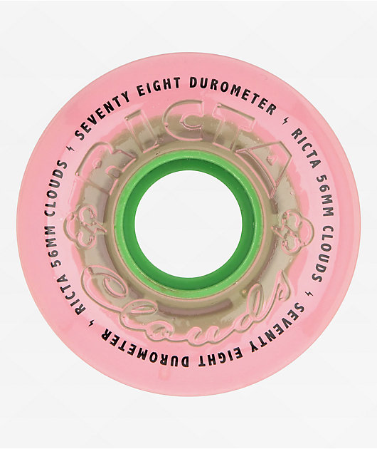 Ricta Clouds 56mm 78a Watermelon Pink Cruiser Skateboard Wheels | Zumiez