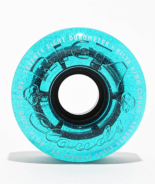 Ricta Clouds 57mm 78a Iridescent Blue Crusier Skateboard Wheels | Zumiez