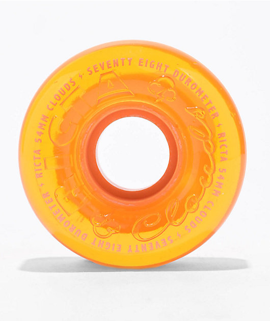 Ricta High Vis Clouds Orange 54mm 78a Cruiser Skateboard Wheels | Zumiez