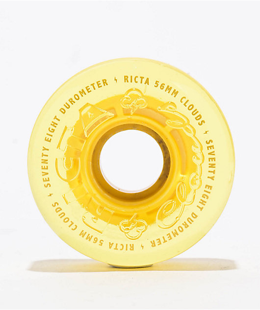 Ricta High Vis Clouds Yellow 56mm 78a Cruiser Skateboard Wheels | Zumiez