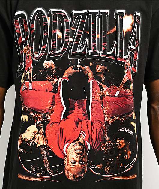 Rodman Apparel Flipped Bootleg Black T-Shirt | Zumiez