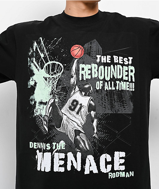 Rodman Apparel Rebound Menace Black T-Shirt | Zumiez