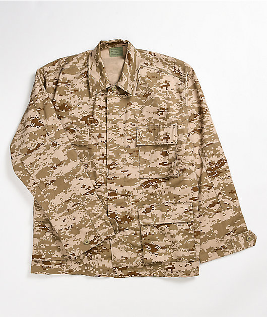 Rothco BDU Digi Camo Long Sleeve Button Up Shirt | Zumiez