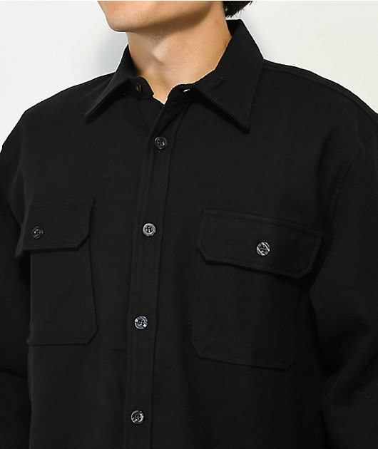 Rothco Heavyweight Black Button Up Shirt | Zumiez