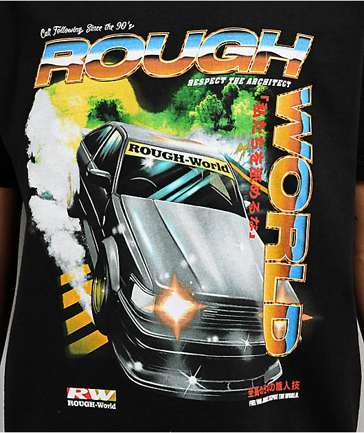 Rough World Drift Black T-Shirt | Zumiez
