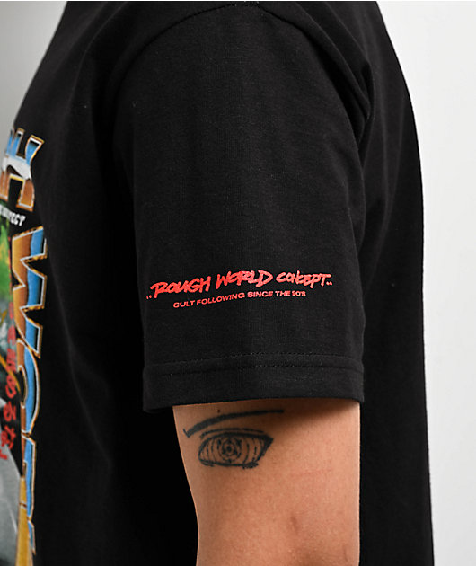 Rough World Drift Black T-Shirt | Zumiez