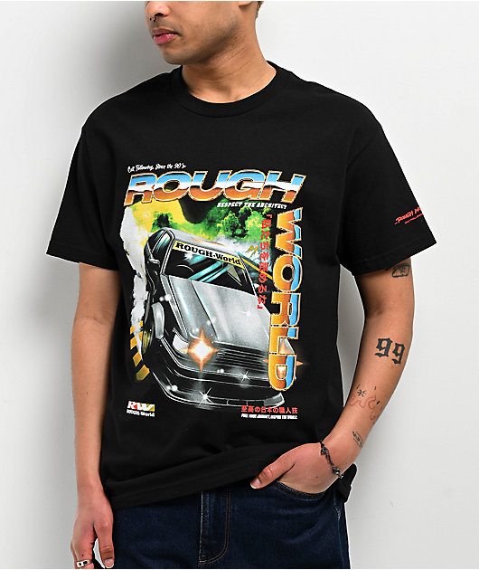 Rough World Drift Black T-Shirt | Zumiez