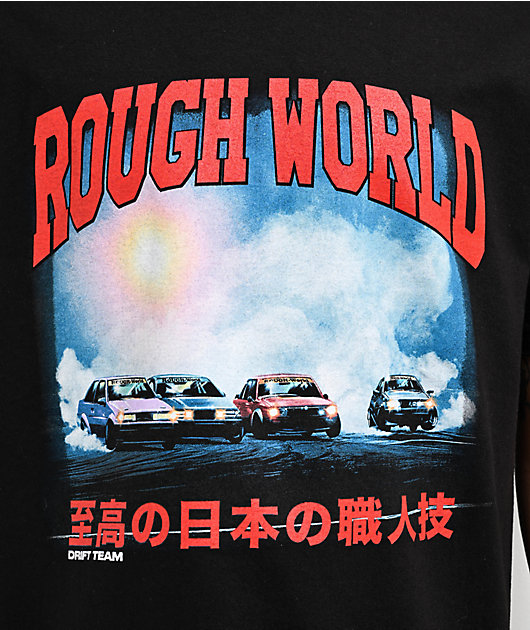 Rough World Drift Team Black T-Shirt | Zumiez