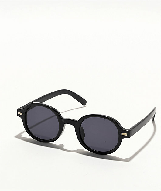 Round Lens Black Sunglasses | Zumiez