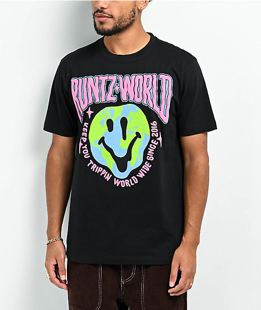 Runtz Trippy World Black T Shirt