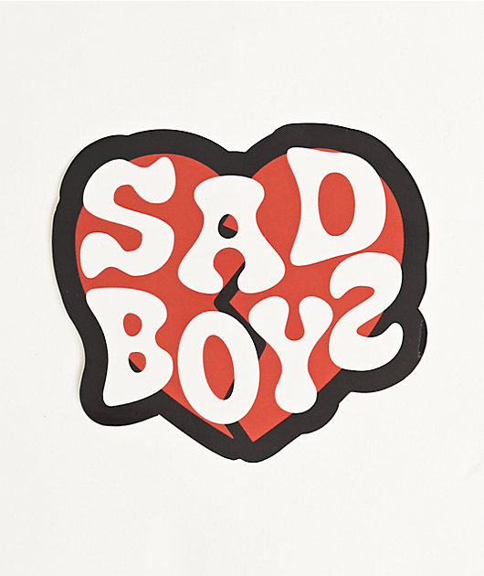 SAD BOYZ by Junior H Heart Sticker | Zumiez