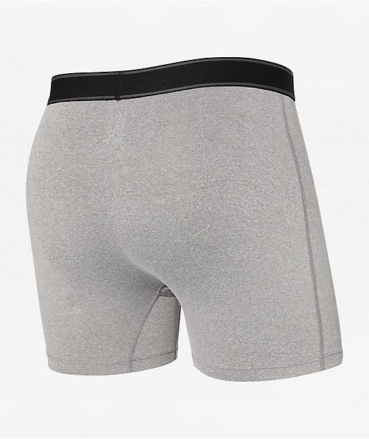 SAXX Daytripper Heather Grey Boxer Briefs | Zumiez