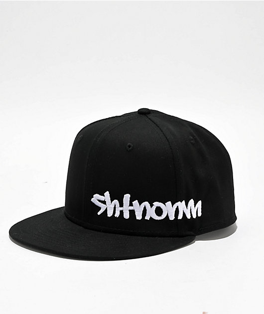 SHTNONM Graffiti Black & White Snapback Hat | Zumiez