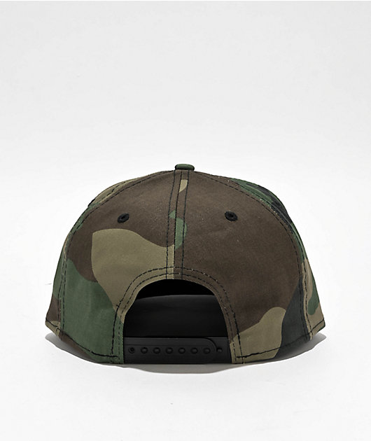 SHTNONM Graffiti Camo & Black Snapback Hat | Zumiez