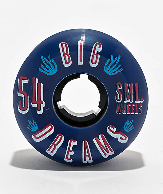 SML. Succulent Cruiser Blue Dream 54mm 92a V Cut Blue Skateboard Wheels ...