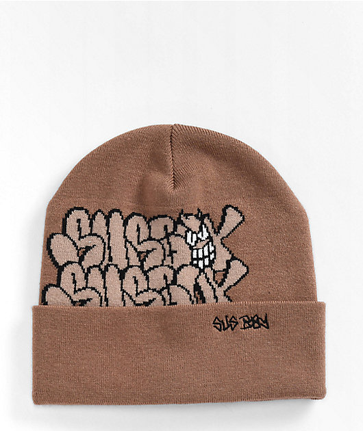 SUS BOY Graffiti Bubble Brown Beanie | Zumiez