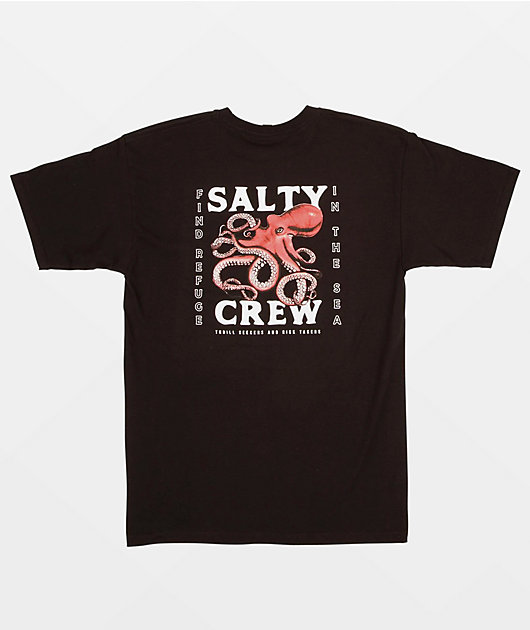 Salty Crew Squiddy Black T Shirt Zumiez