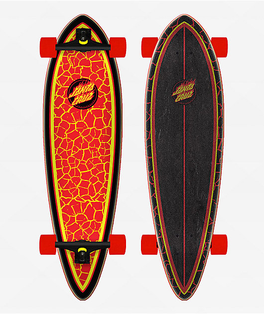 Santa Cruz Flame Ringed 33" Pintail Cruiser Complete | Zumiez