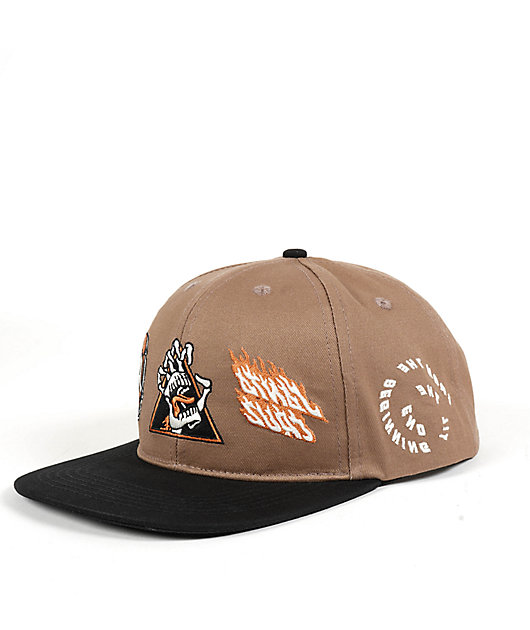 Santa Cruz Gorge Khaki Snapback Hat | Zumiez