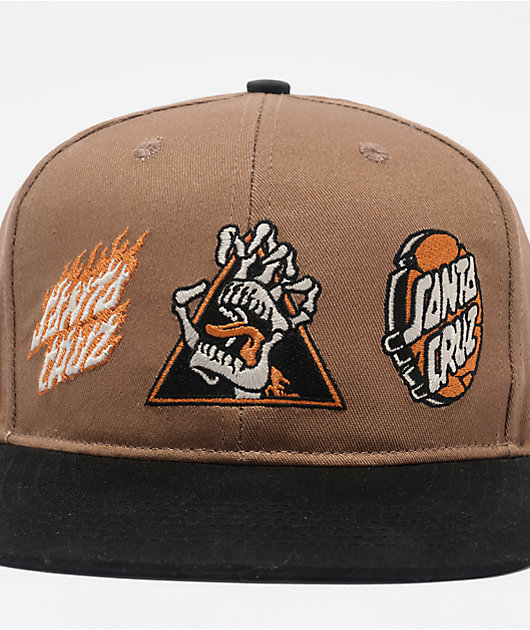 Santa Cruz Gorge Khaki Snapback Hat | Zumiez