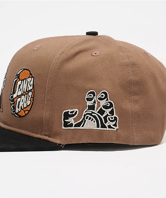 Santa Cruz Gorge Khaki Snapback Hat | Zumiez