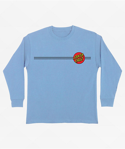 Santa Cruz Kids Classic Dot Light Blue Long Sleeve T-Shirt | Zumiez