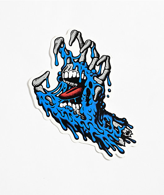 Santa Cruz Melting Hand Sticker | Zumiez