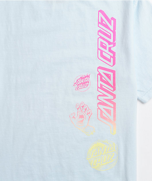 Santa Cruz Mono Group Faded Blue T-Shirt | Zumiez