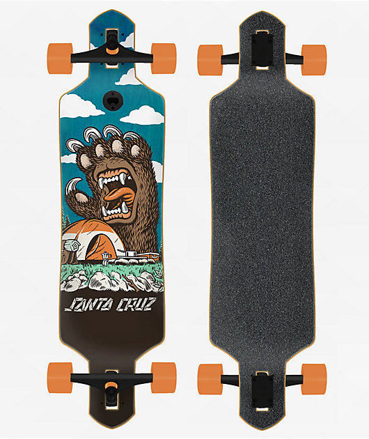 Santa Cruz Screaming Grizzly 36" Drop Through Longboard Complete | Zumiez