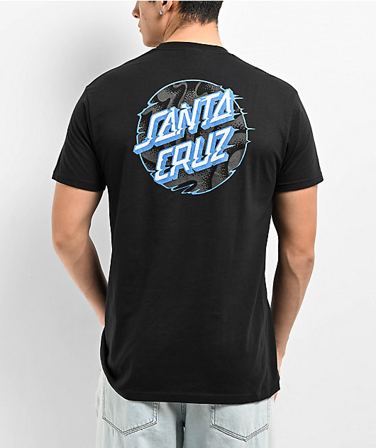 Santa Cruz Vivid Slick Dot Black T-Shirt | Zumiez
