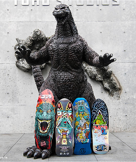 Santa Cruz x Godzilla Kaiju Roskopp 10.12" Skateboard Deck | Zumiez