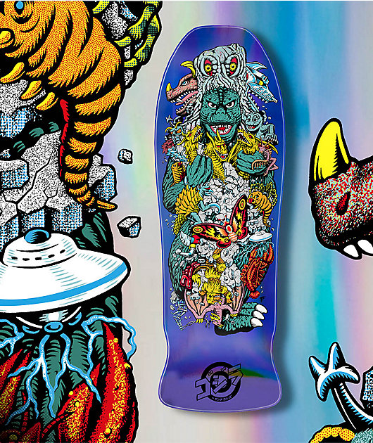 Santa Cruz x Godzilla Kaiju Roskopp 10.12" Skateboard Deck | Zumiez