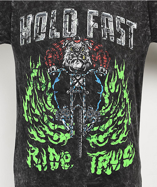 Schaf Hold Fast Black Wash Long Sleeve T-Shirt | Zumiez