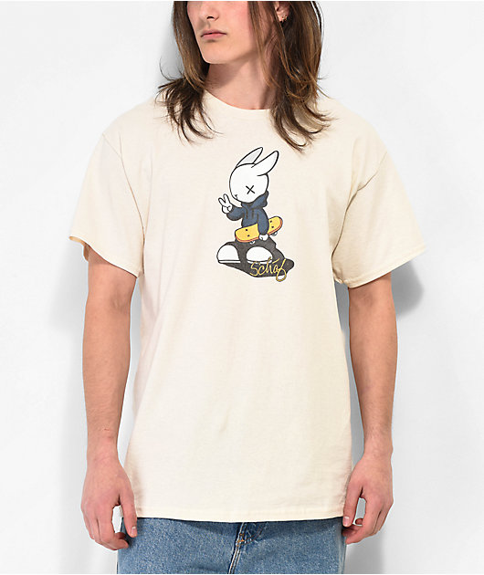 Schaf Peace Out Rabbit Natural T-Shirt | Zumiez