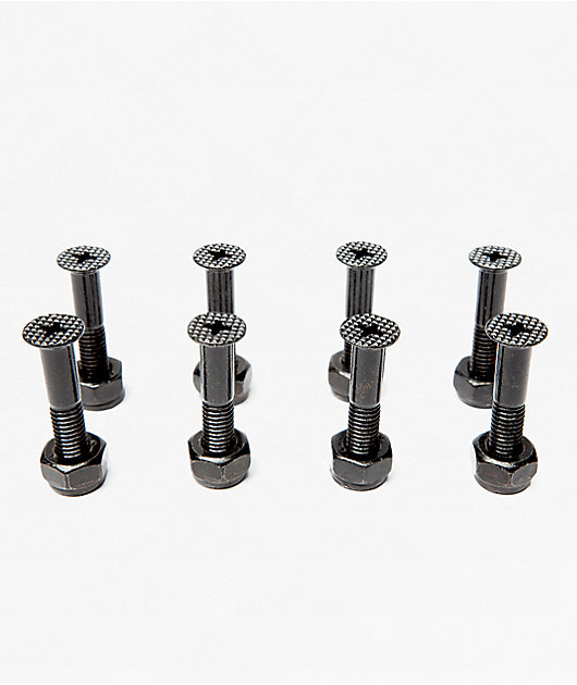 Screw City 1" Onyx Black Skateboard Hardware | Zumiez
