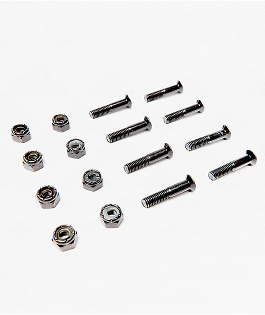 Screw City 1" Onyx Black Skateboard Hardware | Zumiez