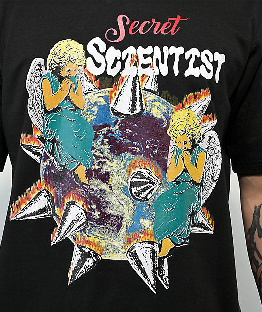 Secret Scientist Angelic End Black T-Shirt | Zumiez