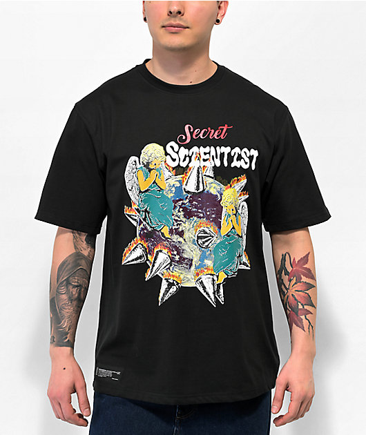 Secret Scientist Angelic End Black T-Shirt | Zumiez
