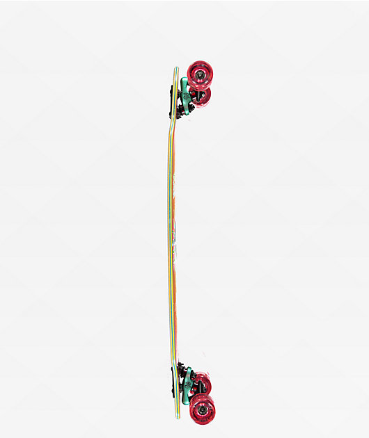 Sector 9 9er Mini Fractal Orange 34" Drop Through Longboard Complete ...