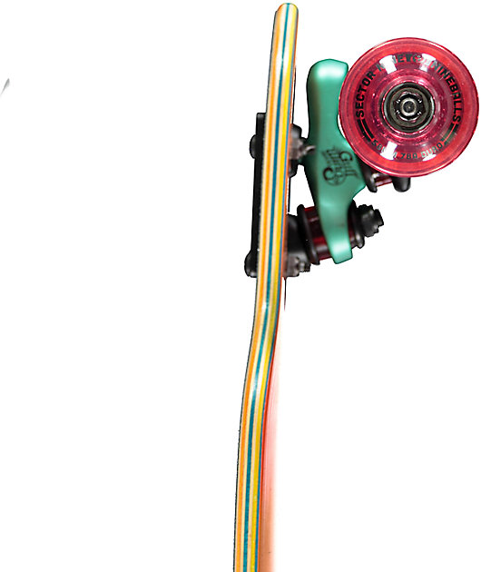 Sector 9 9er Mini Fractal Orange 34" Drop Through Longboard Complete ...