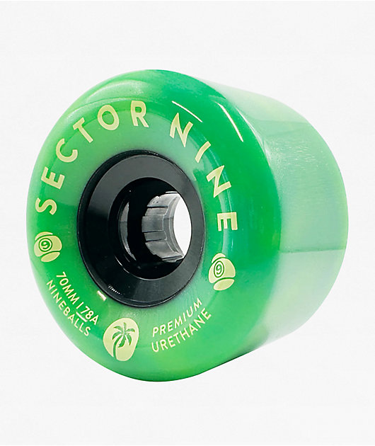 Sector 9 Nineballs 70mm 78a Green Cruiser Skateboard Wheels | Zumiez