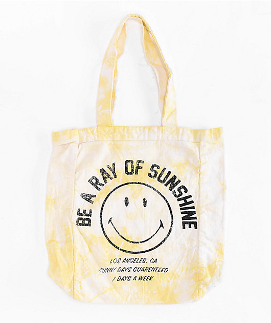 Select Start Smiley Ray Of Sunshine Yellow Tote Bag | Zumiez