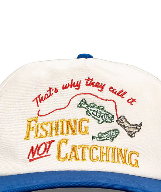 Sendero Not Catching White & Blue Snapback Hat | Zumiez